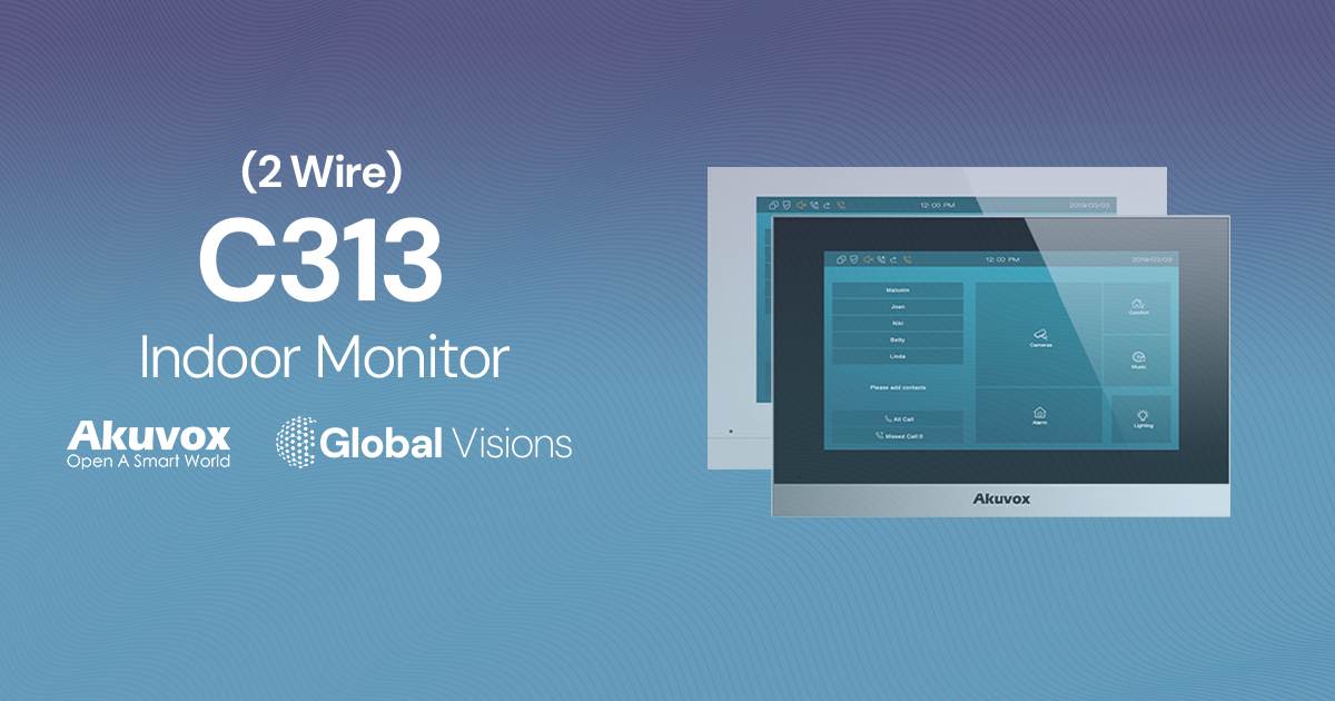 Akuvox C313W-2 - Akuvox 2 Wire Solutions at Global Visions