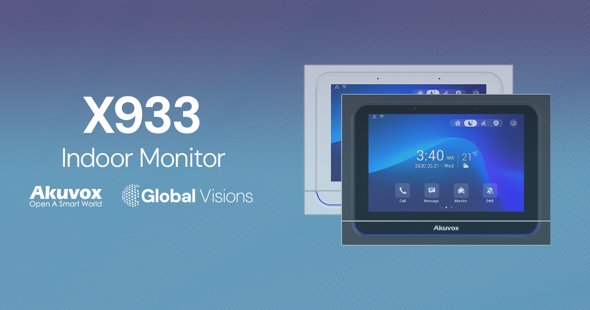 Akuvox X933 - Akuvox Indoor Monitors at Global Visions