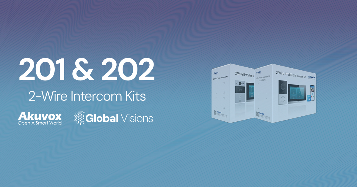 Akuvox 2-Wire IP Video Intercom Kits at Global Visions